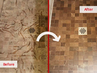 Canton Stone Cleaning Service Reveals This Travertine Floor's True Beauty